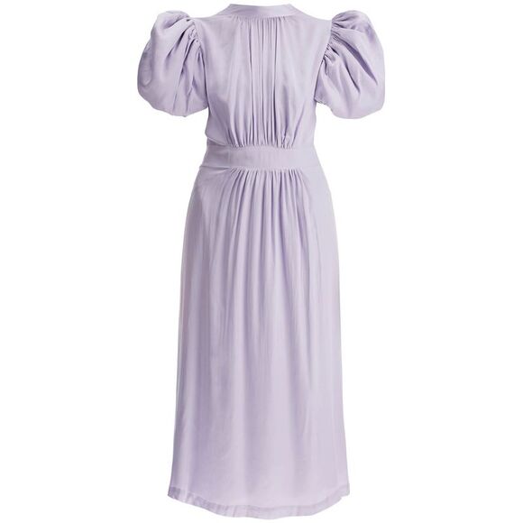 ROTATE | Dresses | Rotate Womens Midi Satin Dress With Puff Sleeves ...